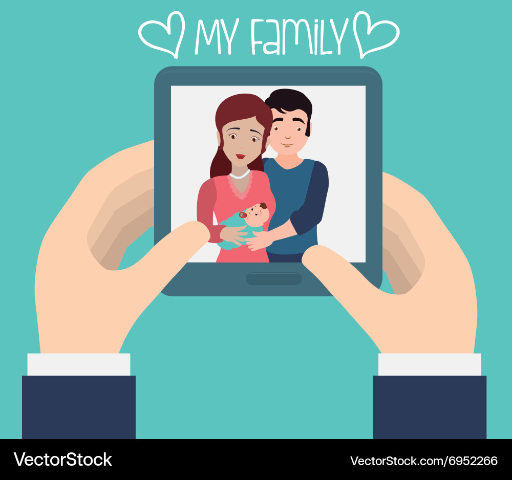 Family and roles design Royalty Free Vector Image