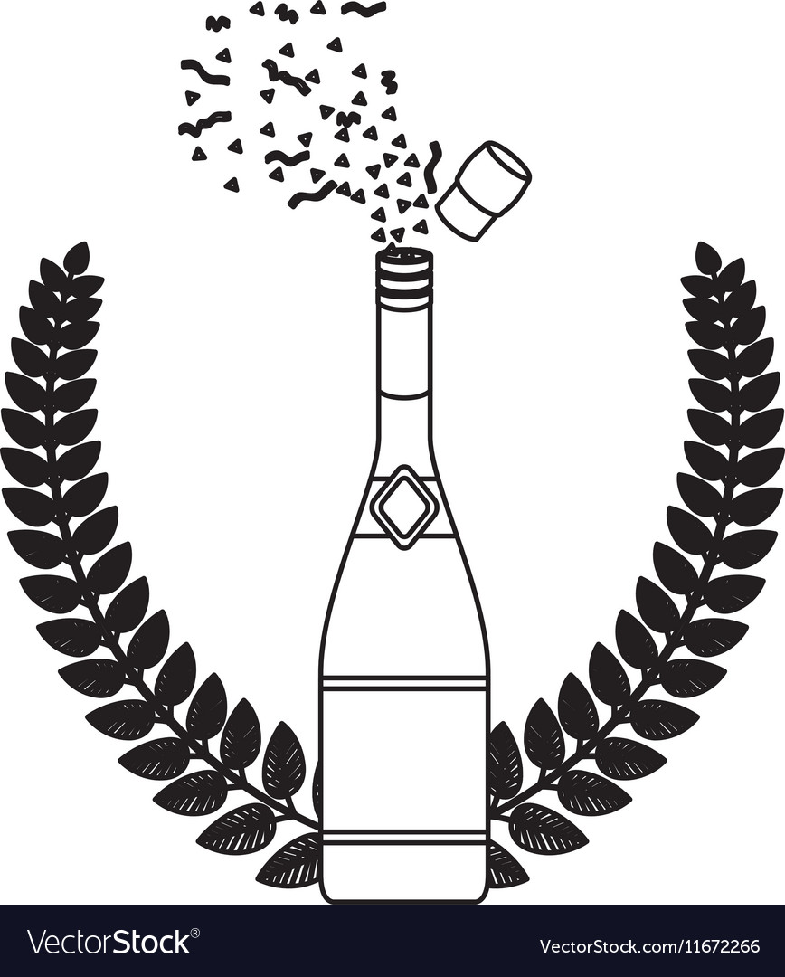 Isolated bottle of alcohol design Royalty Free Vector Image