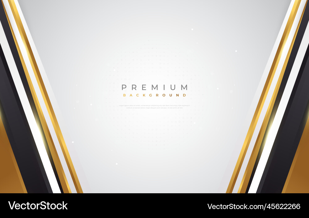 Luxury abstract golden premium background Vector Image