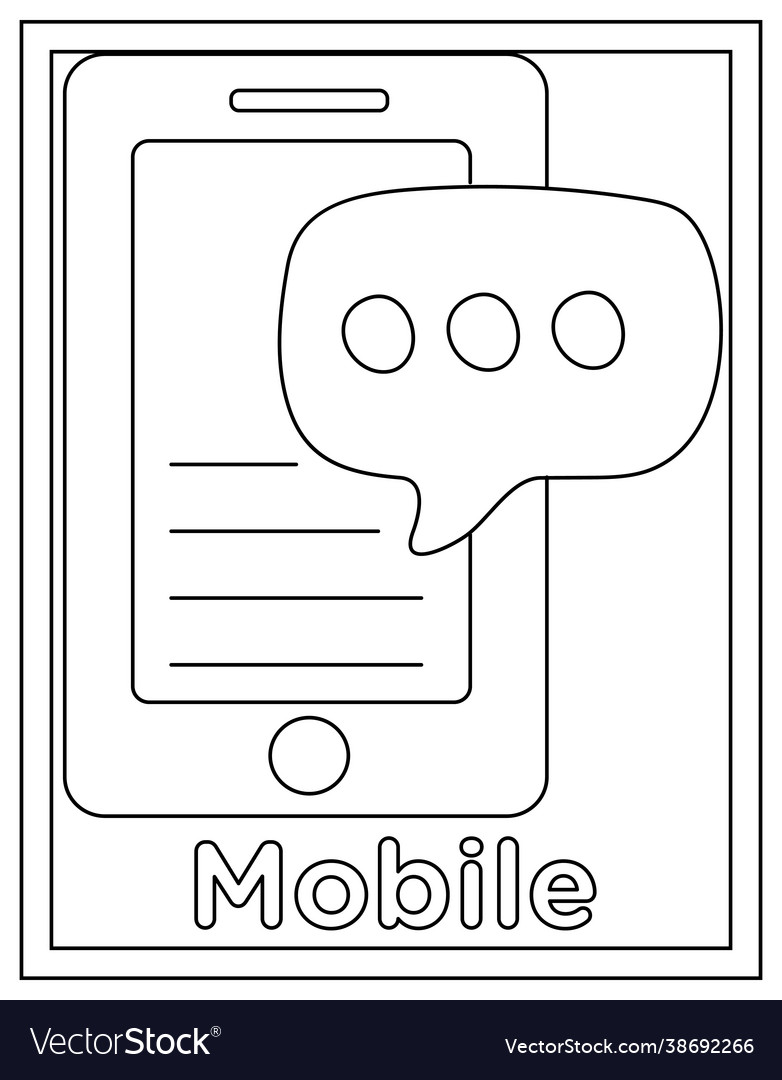 Mobile Royalty Free Vector Image - VectorStock