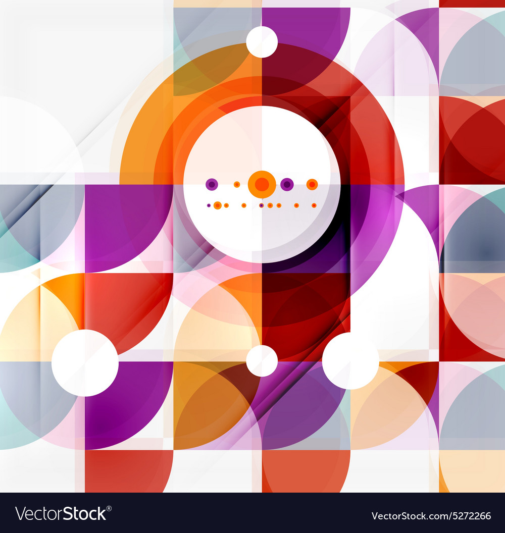 Semicircle triangle pattern Royalty Free Vector Image