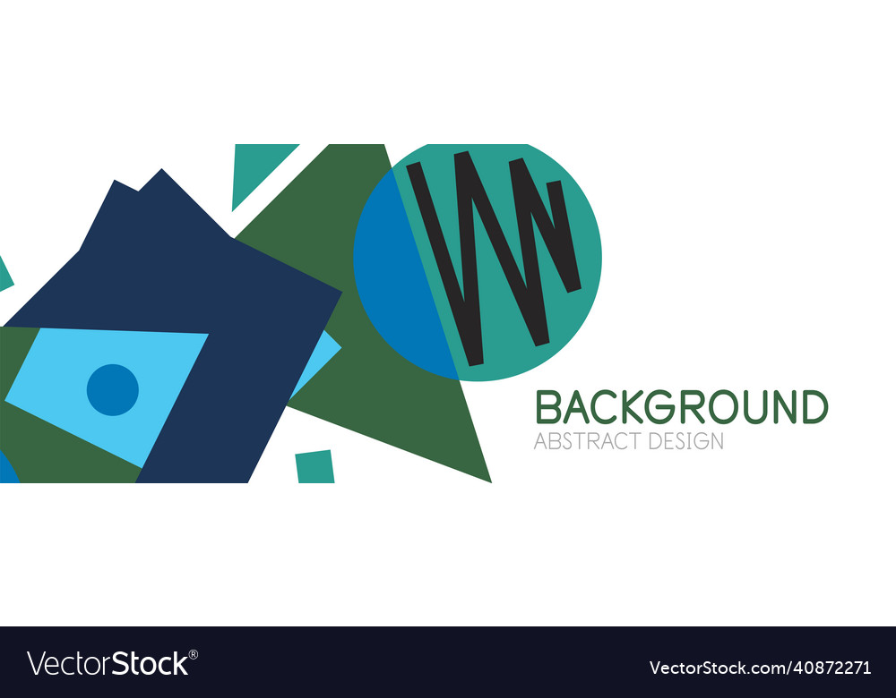 Abstract Background Blocks Lines Triangles Vector Image