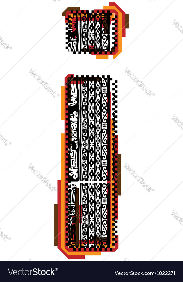 Incas font Royalty Free Vector Image - VectorStock