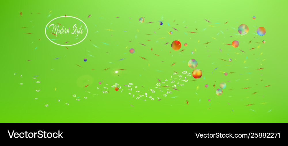 Signs abstract ultra wide space background Vector Image