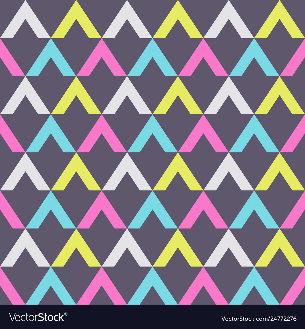 Abstract seamless pattern triangular elements Vector Image