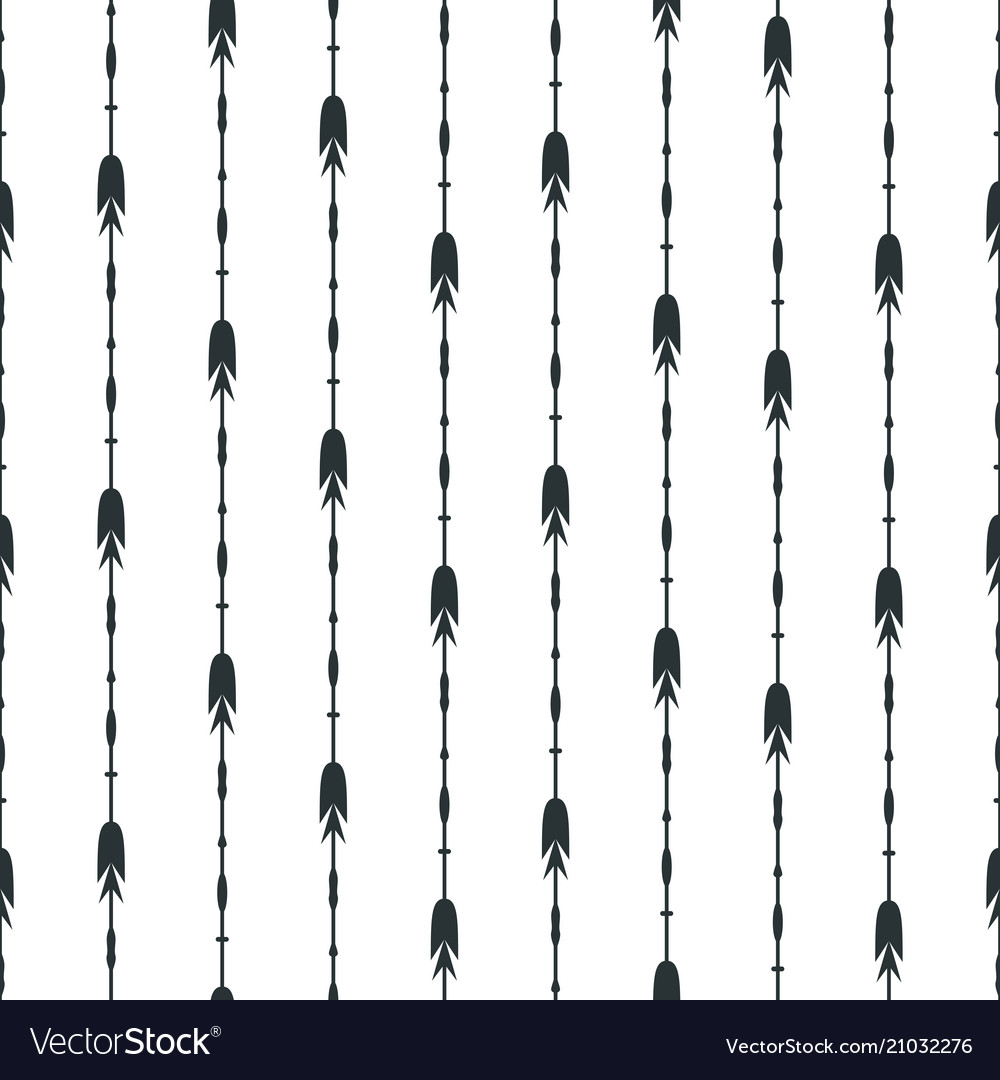 Black arrows seamless pattern background Vector Image