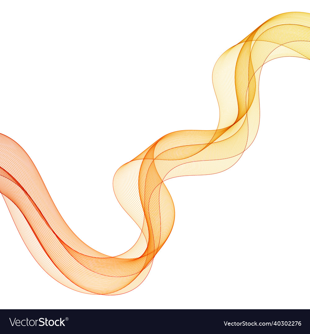 Colored wave design element template Royalty Free Vector