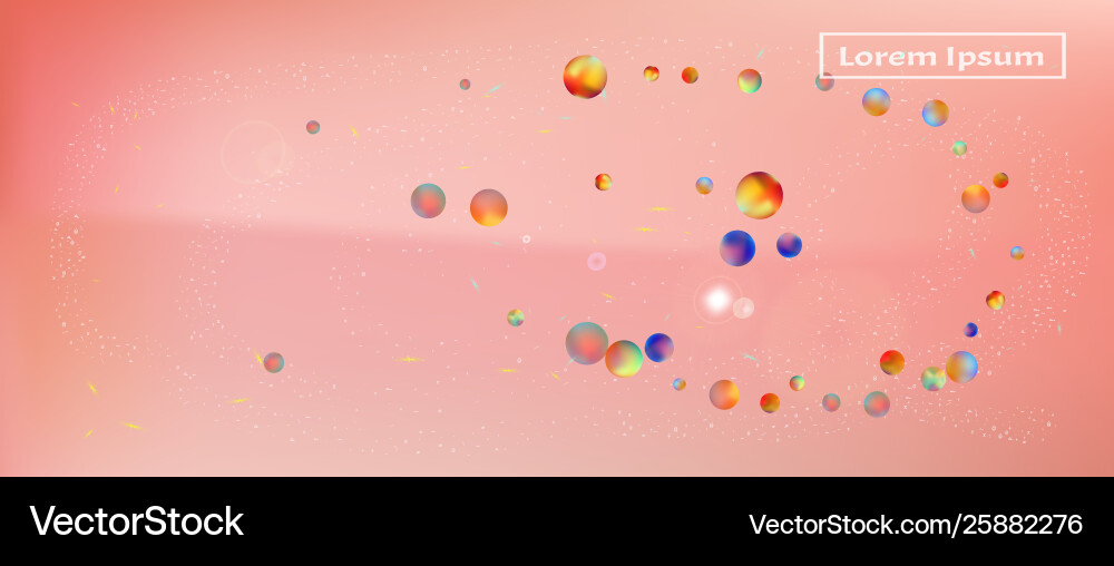 Colorful abstract ultra wide space background Vector Image