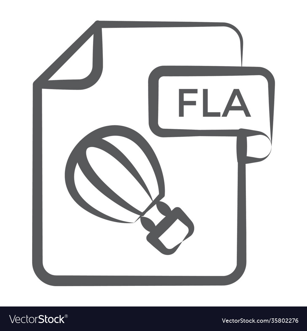 Fla file Royalty Free Vector Image - VectorStock
