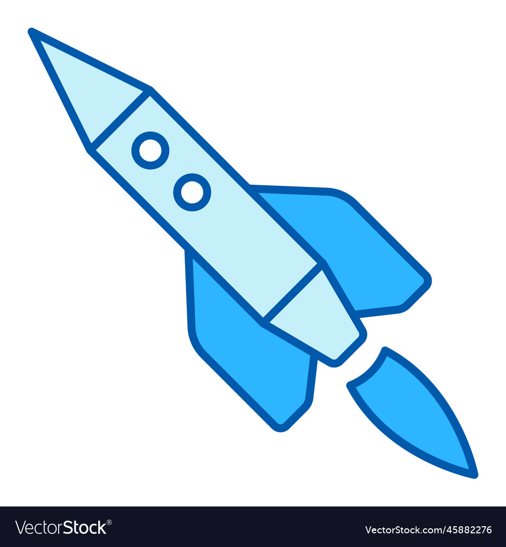 Passenger rocket Royalty Free Vector Image - VectorStock