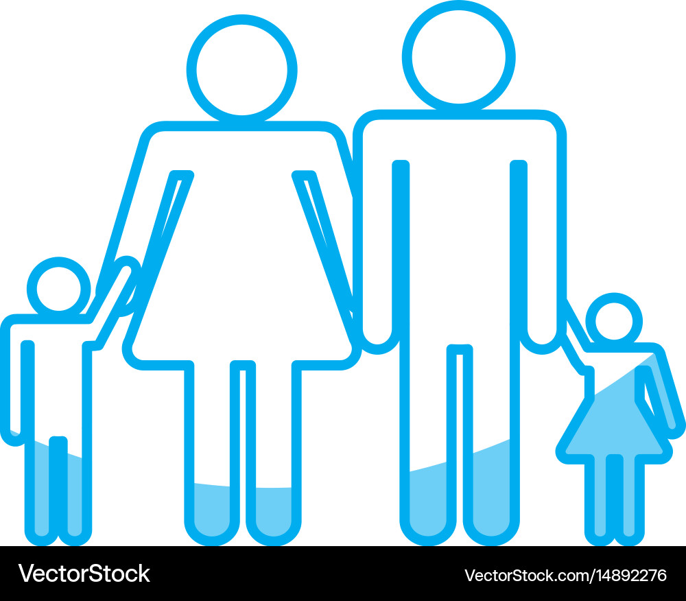 Pictograph family icon Royalty Free Vector Image