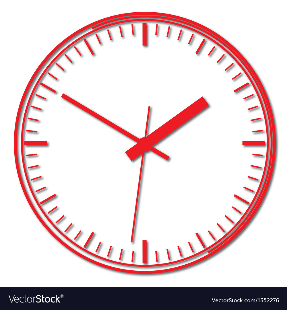 Wall mounted digital clock Royalty Free Vector Image