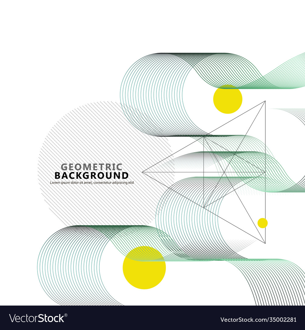 Abstract wave lines for brochure design modern Vector Image