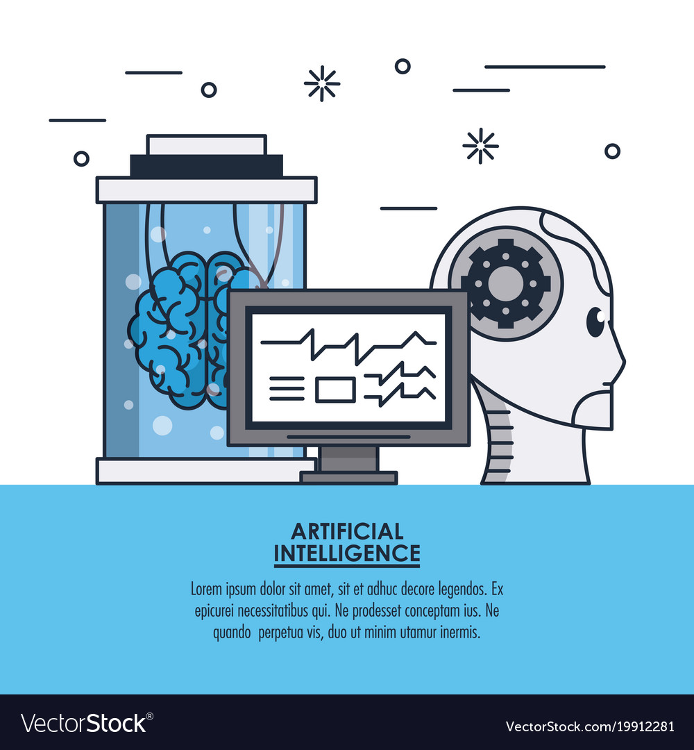 Artificial intelligence technology Royalty Free Vector Image