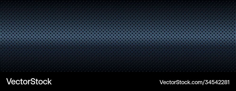 Blue perforated background with black holes Vector Image