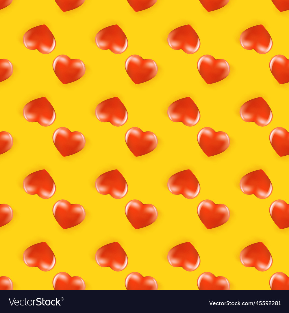 Heart seamless pattern background Royalty Free Vector Image
