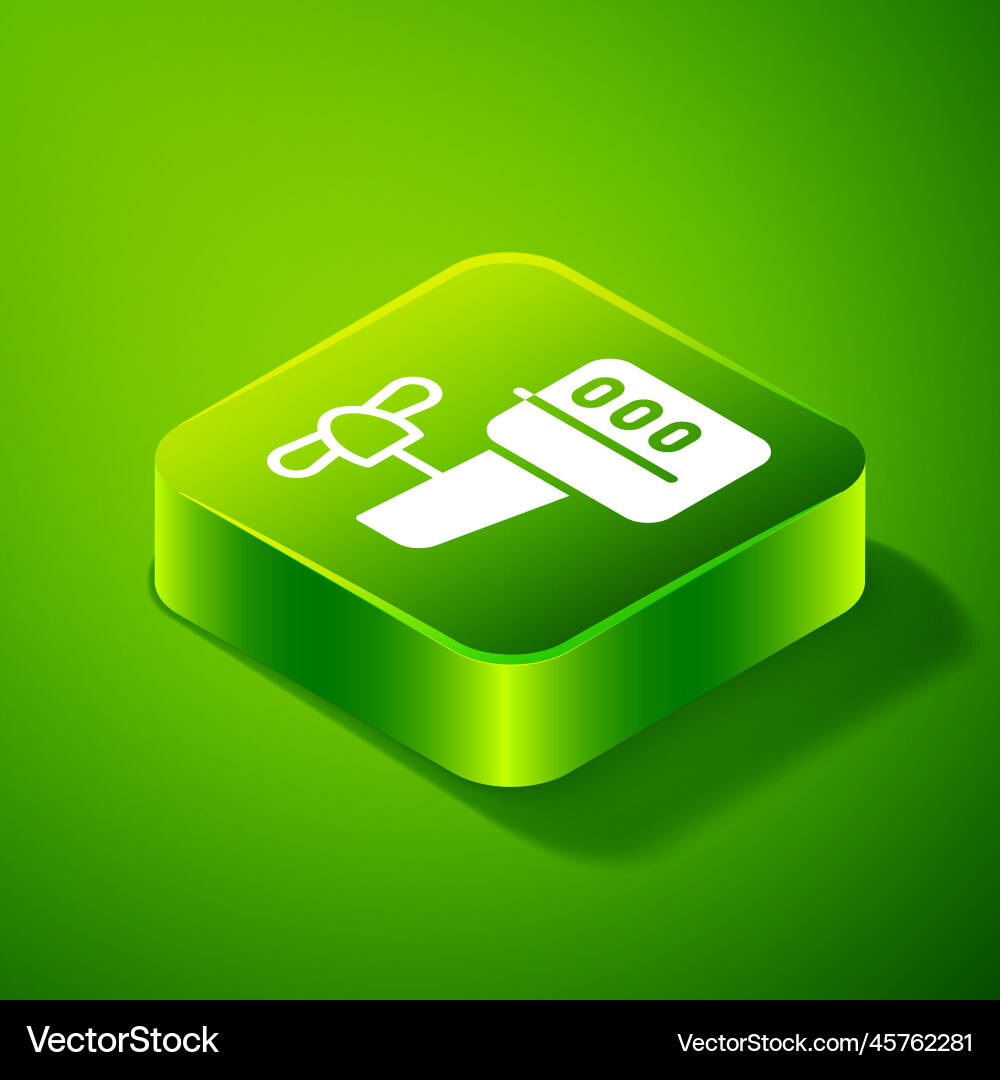 Isometric outboard boat motor icon isolated Vector Image