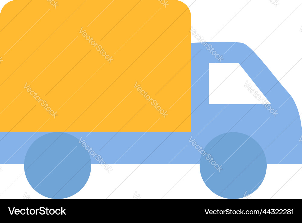 Logistics truck on a white background Royalty Free Vector