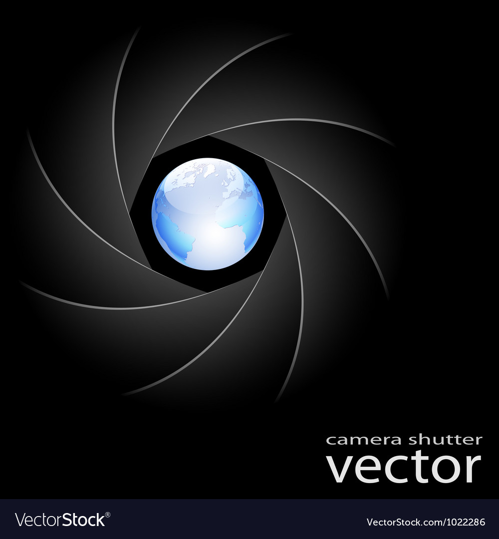 Camera shutter Royalty Free Vector Image - VectorStock