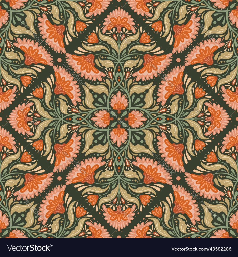 Decorative seamless pattern Royalty Free Vector Image