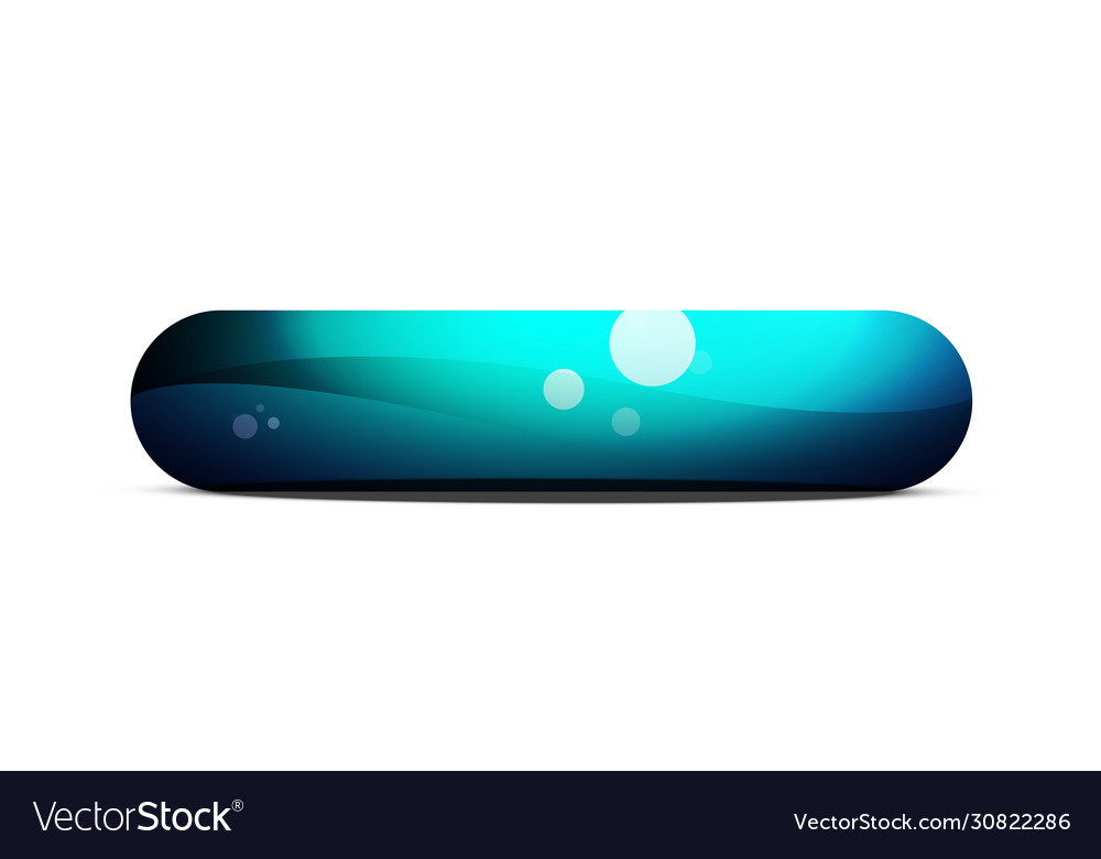 Gradient rectangle web button with glossy effect Vector Image
