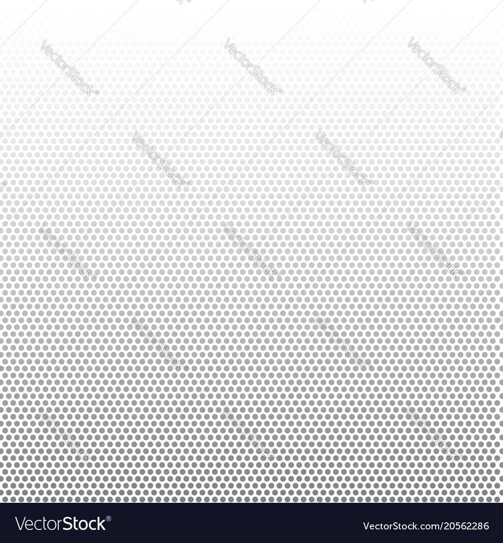 Gray dots gradient on white background Royalty Free Vector