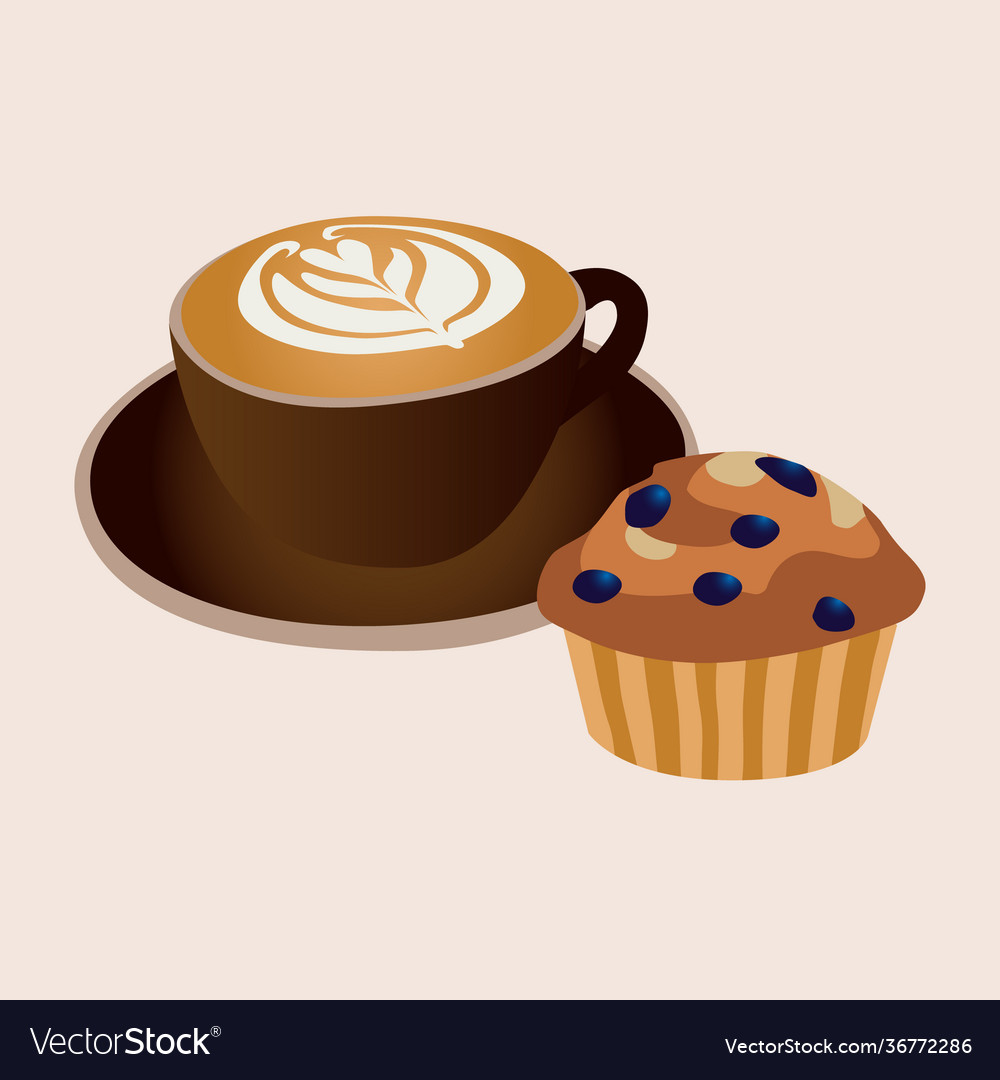 Muffin Royalty Free Vector Image - VectorStock