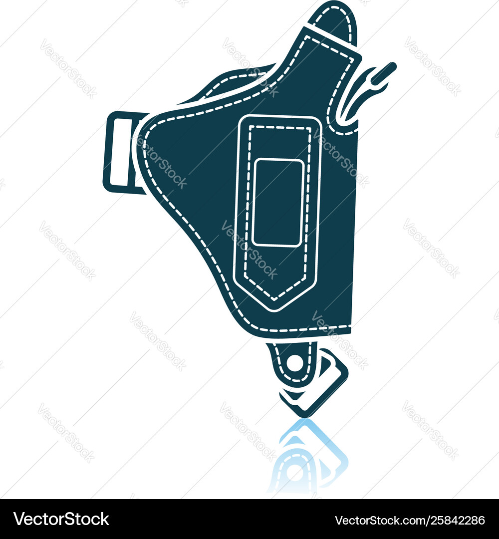 Police holster gun icon Royalty Free Vector Image