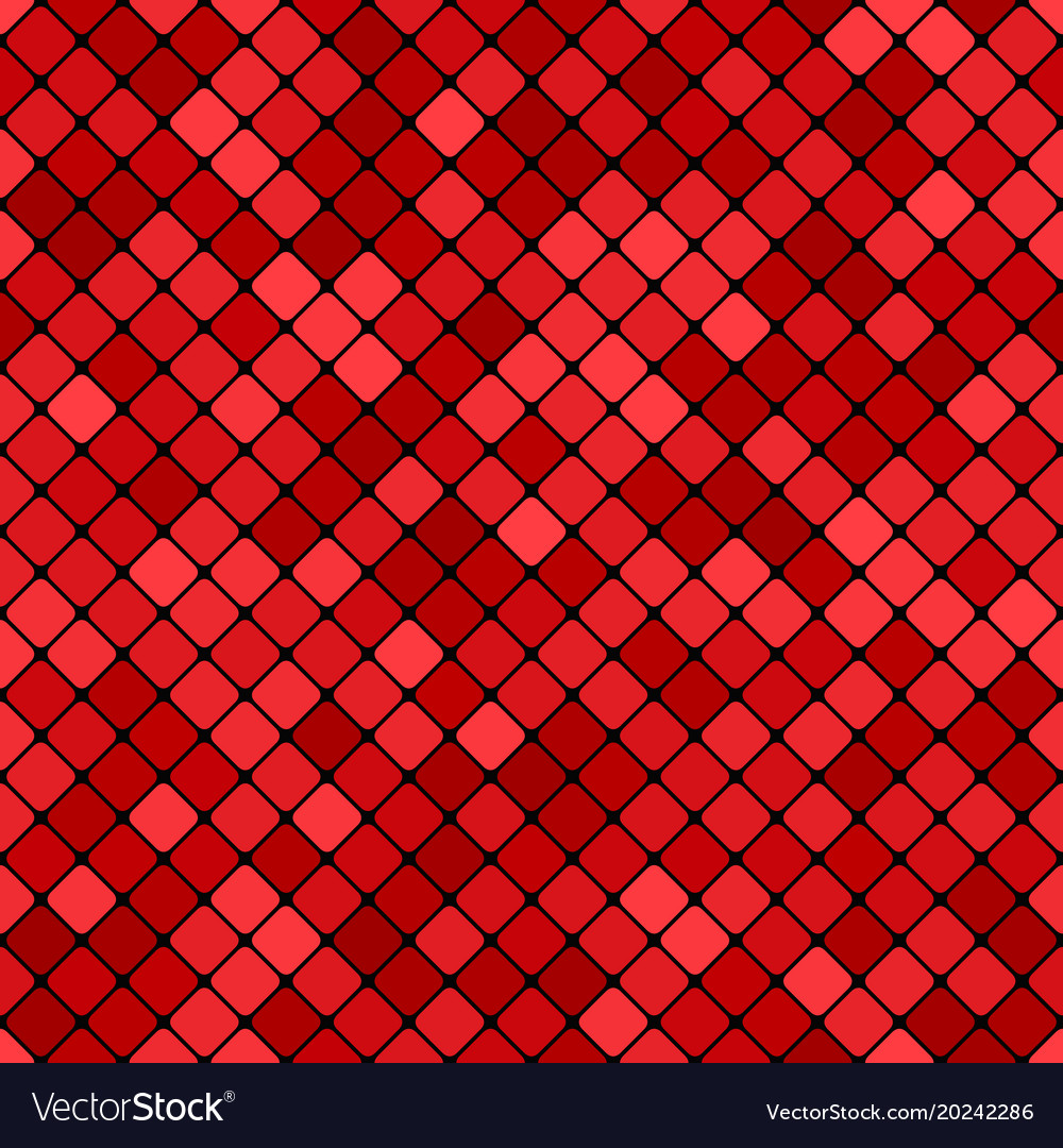 Red abstract seamless diagonal square pattern Vector Image