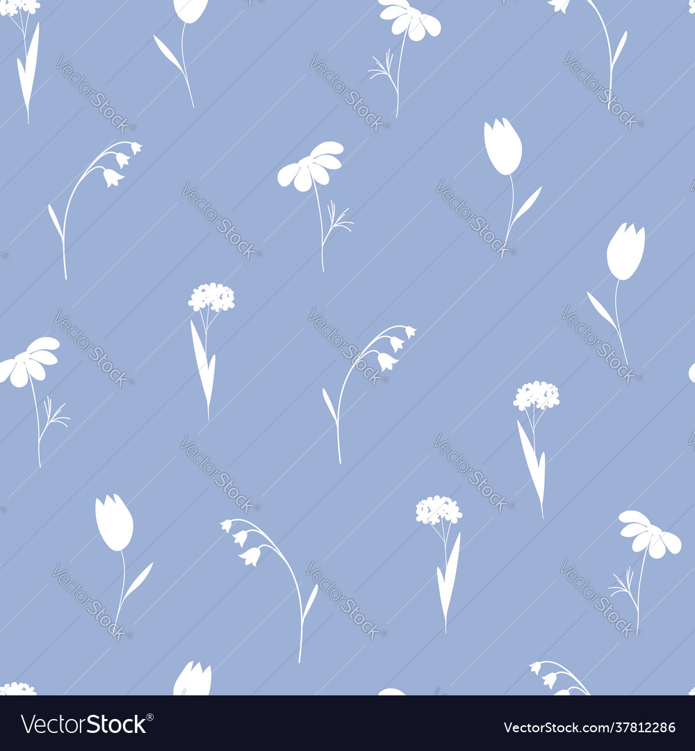 Spring floral pattern Royalty Free Vector Image