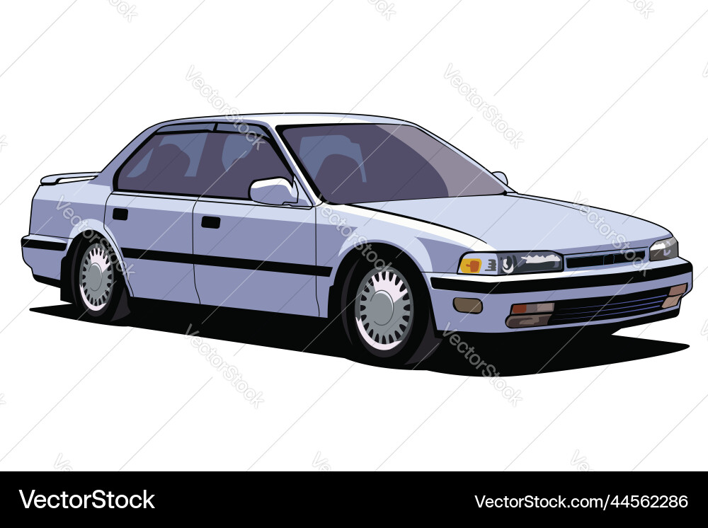 Vintage car flat design Royalty Free Vector Image