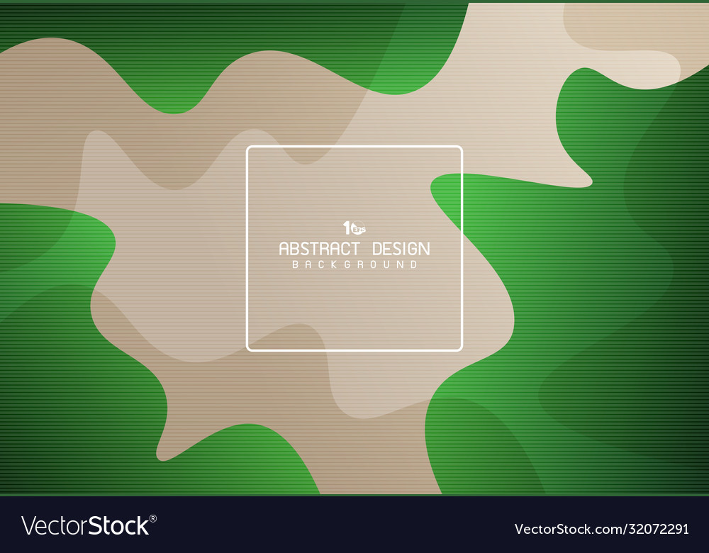 Abstract gradient green free shape pattern design Vector Image