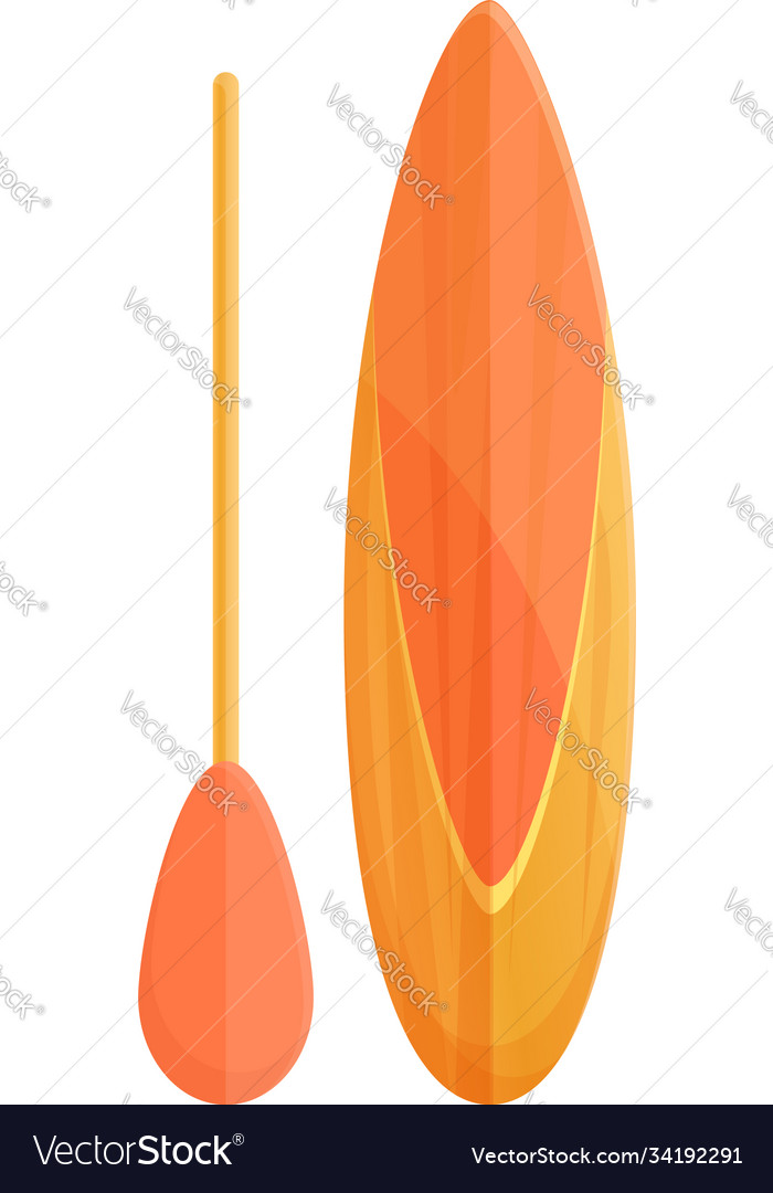 Adventure sup surfing icon cartoon style Vector Image