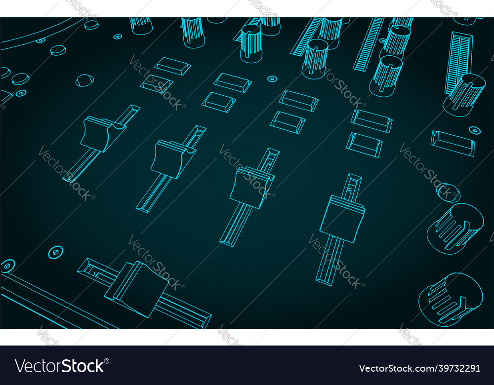 Dj controller close up Royalty Free Vector Image