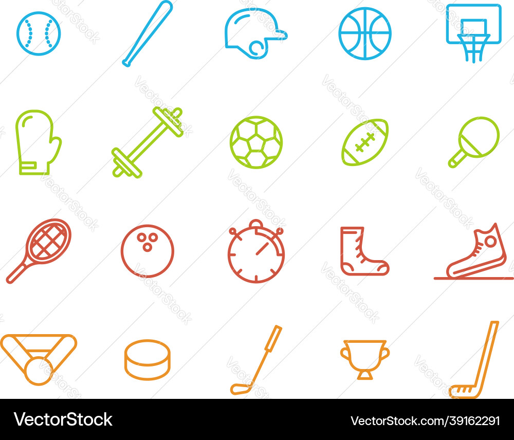Healthy sport activity on a white background Vector Image