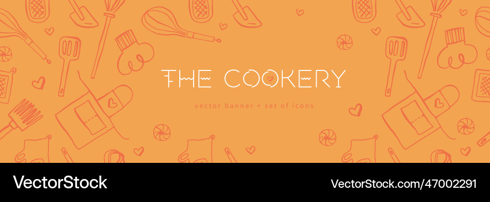 Homemade cooking banner with Royalty Free Vector Image
