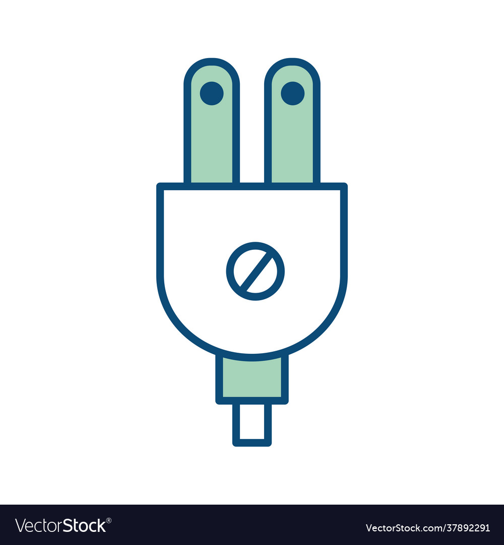 Isolated plug icon Royalty Free Vector Image - VectorStock