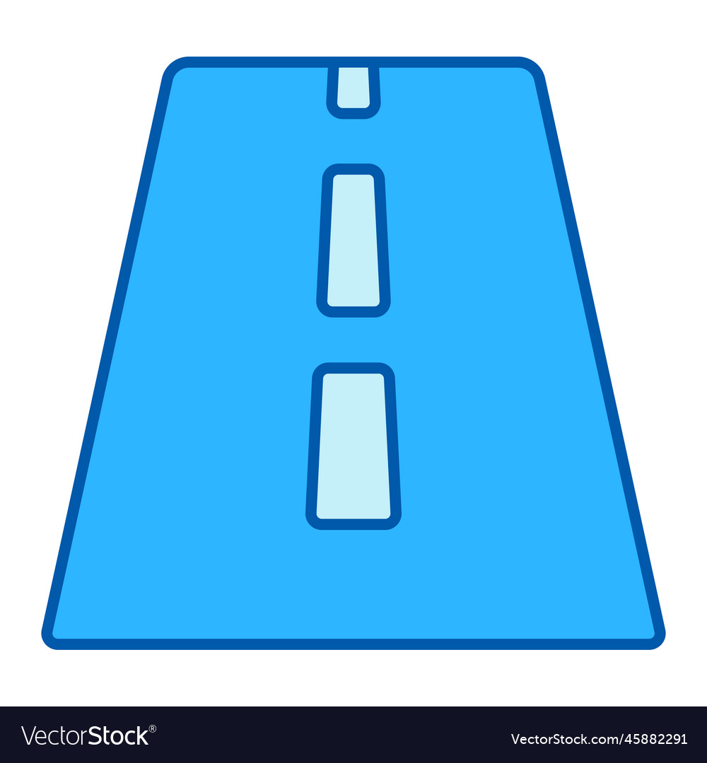 Road section Royalty Free Vector Image - VectorStock