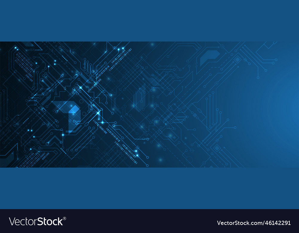 Technology data background idea of global Vector Image