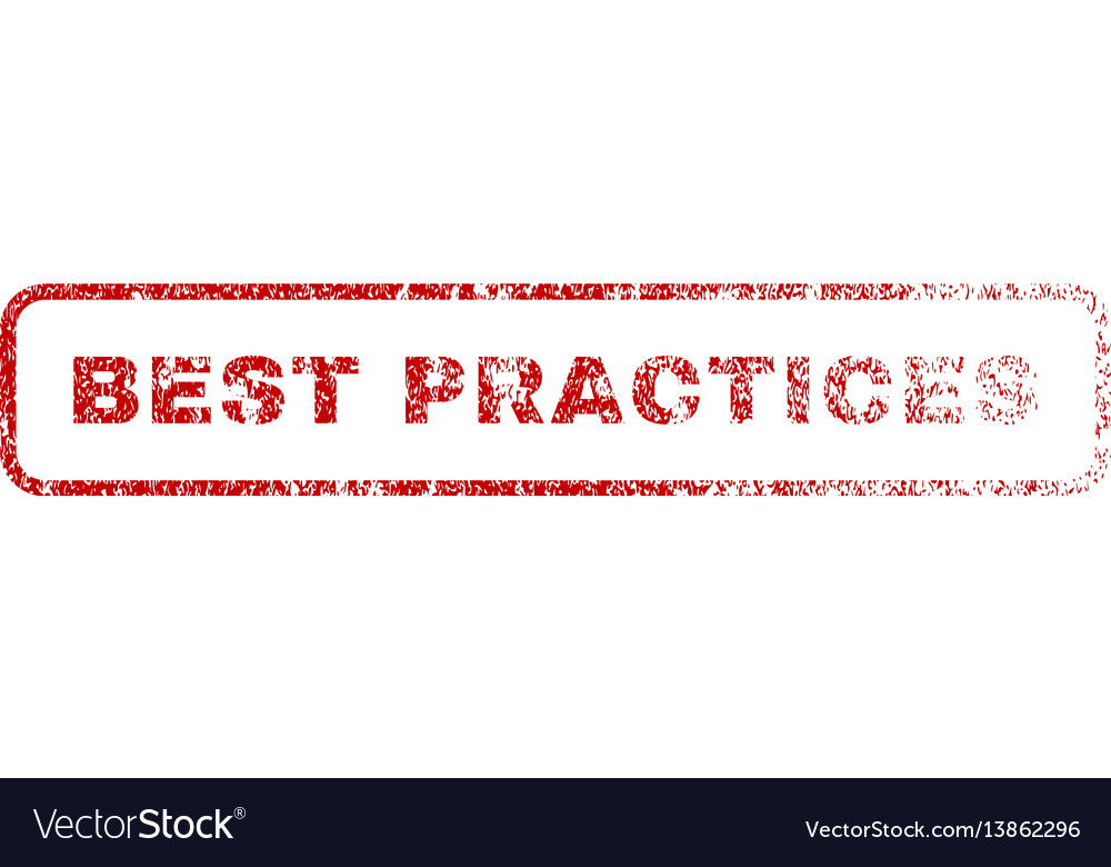 Best practices rubber stamp Royalty Free Vector Image
