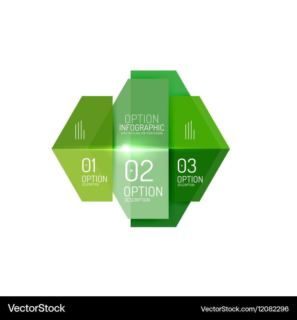 Business option diagram templates Royalty Free Vector Image