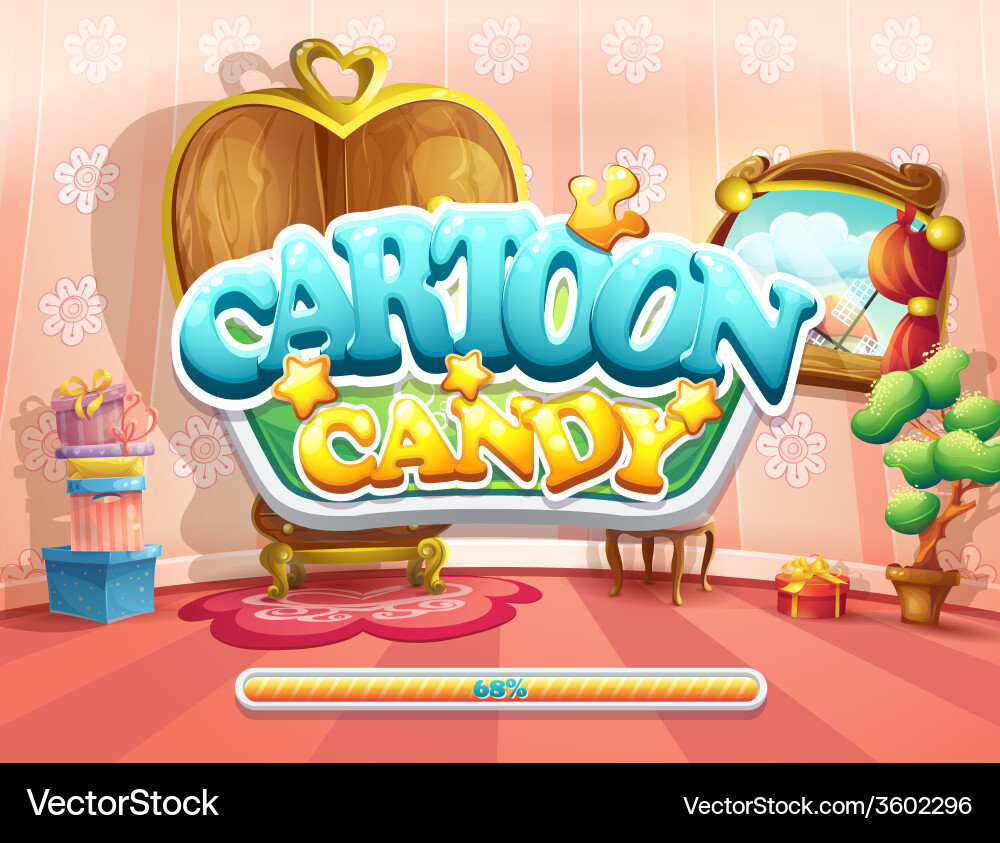 Example name computer game and the Royalty Free Vector Image