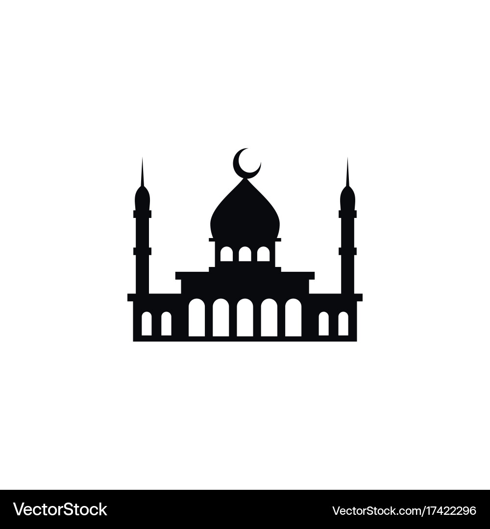 Isolated minaret icon islam element can Royalty Free Vector