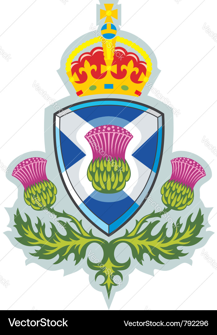 Symbol of scotland Royalty Free Vector Image - VectorStock