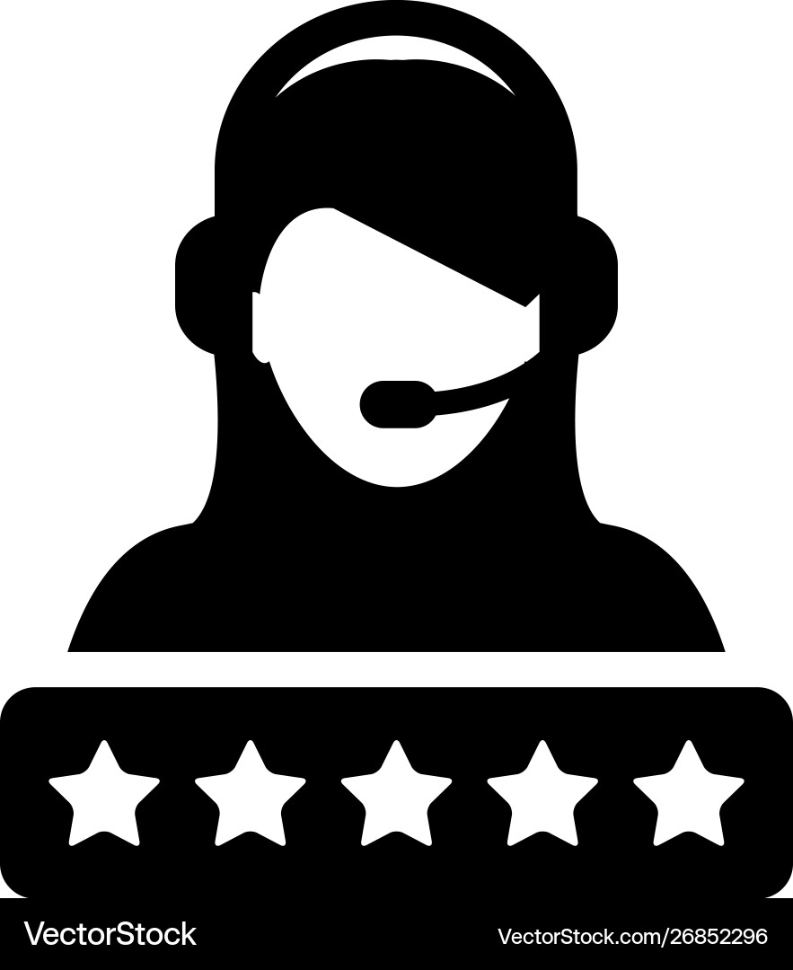 Worker icon female support service person profile Vector Image