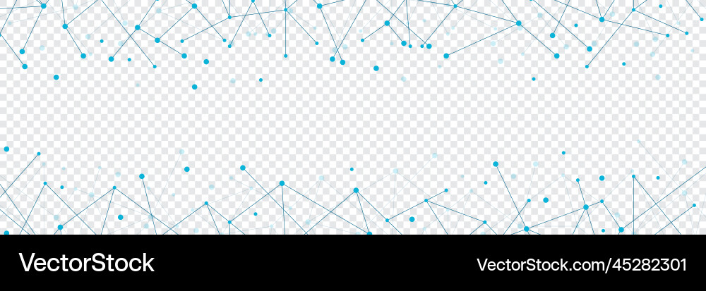 Abstract network technology geometric dots Vector Image