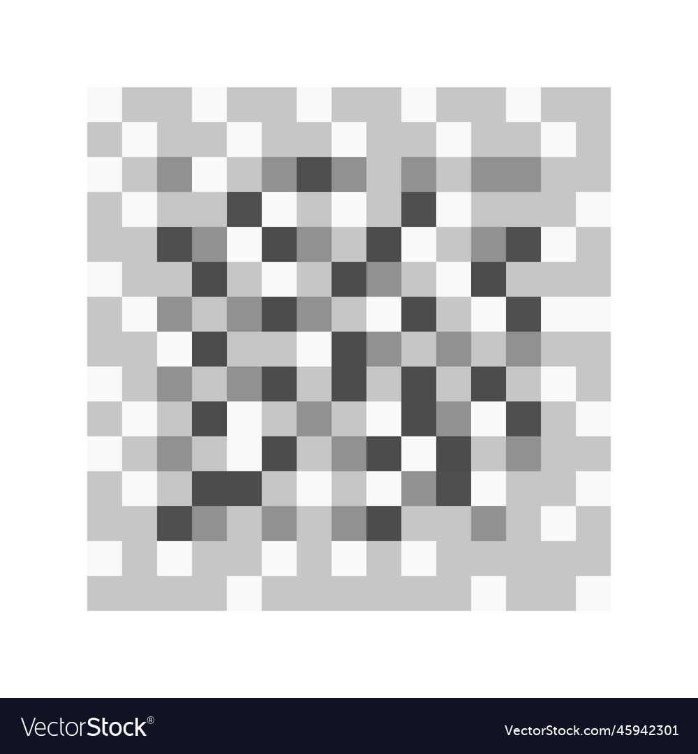 Censor blured effect checkered texture gray pixel Vector Image
