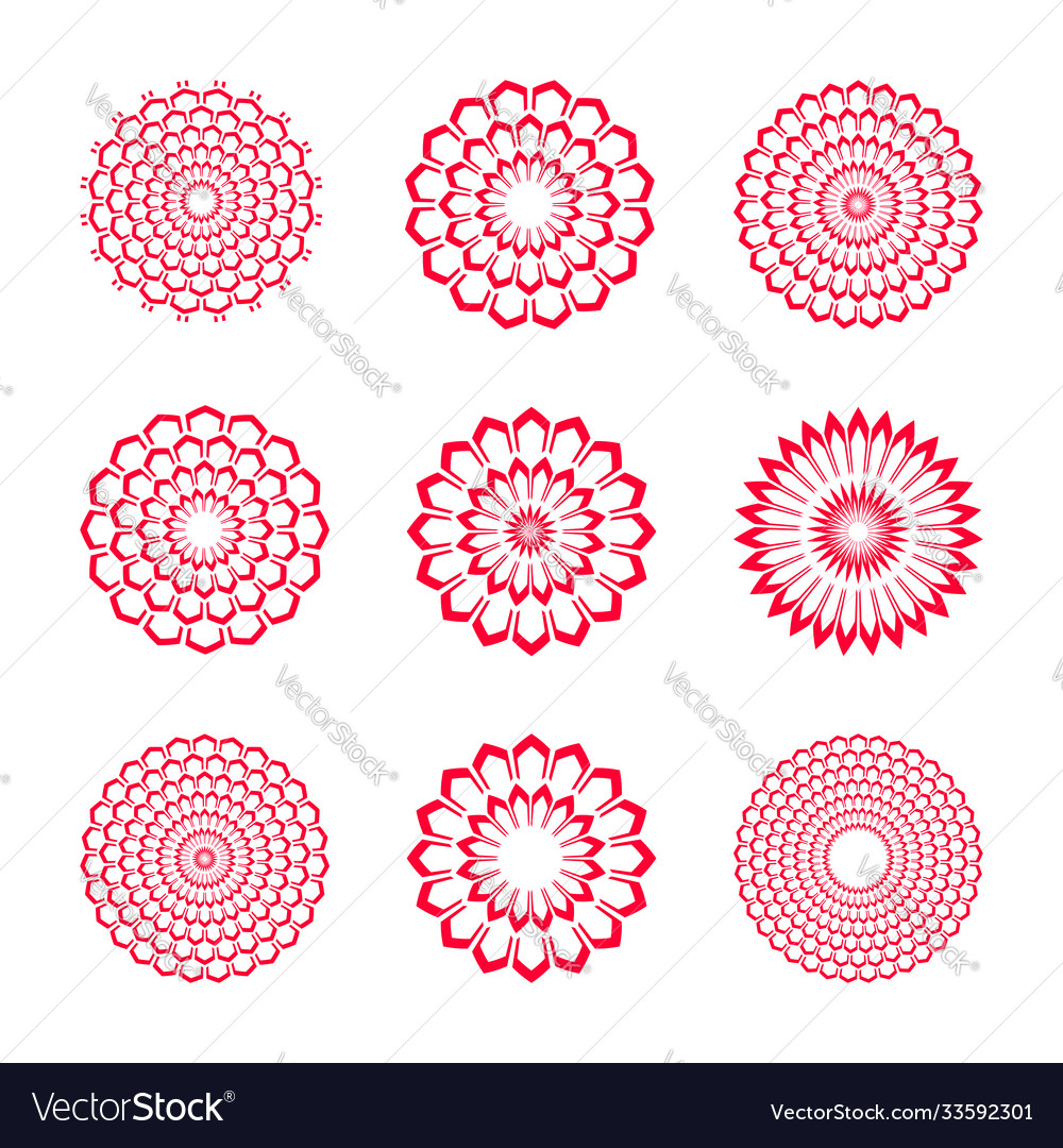 Circle design elements Royalty Free Vector Image