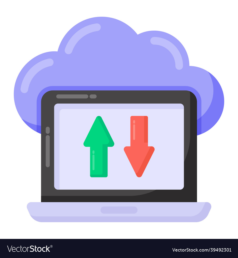 Cloud data Royalty Free Vector Image - VectorStock