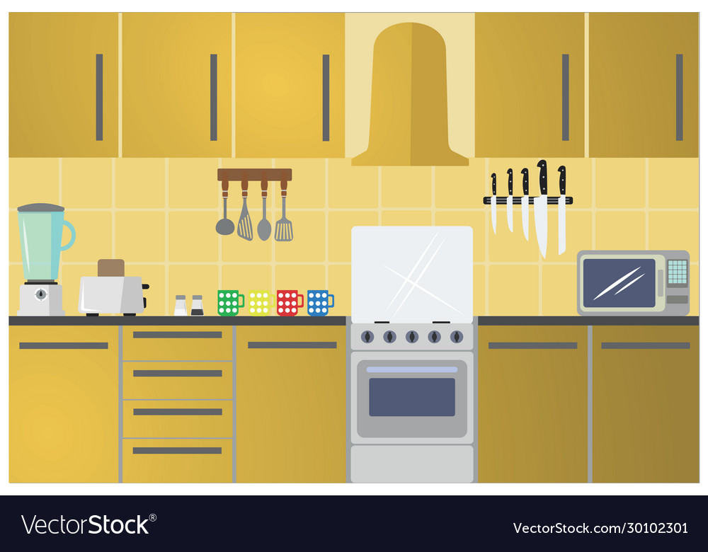 Kitchen Royalty Free Vector Image - VectorStock